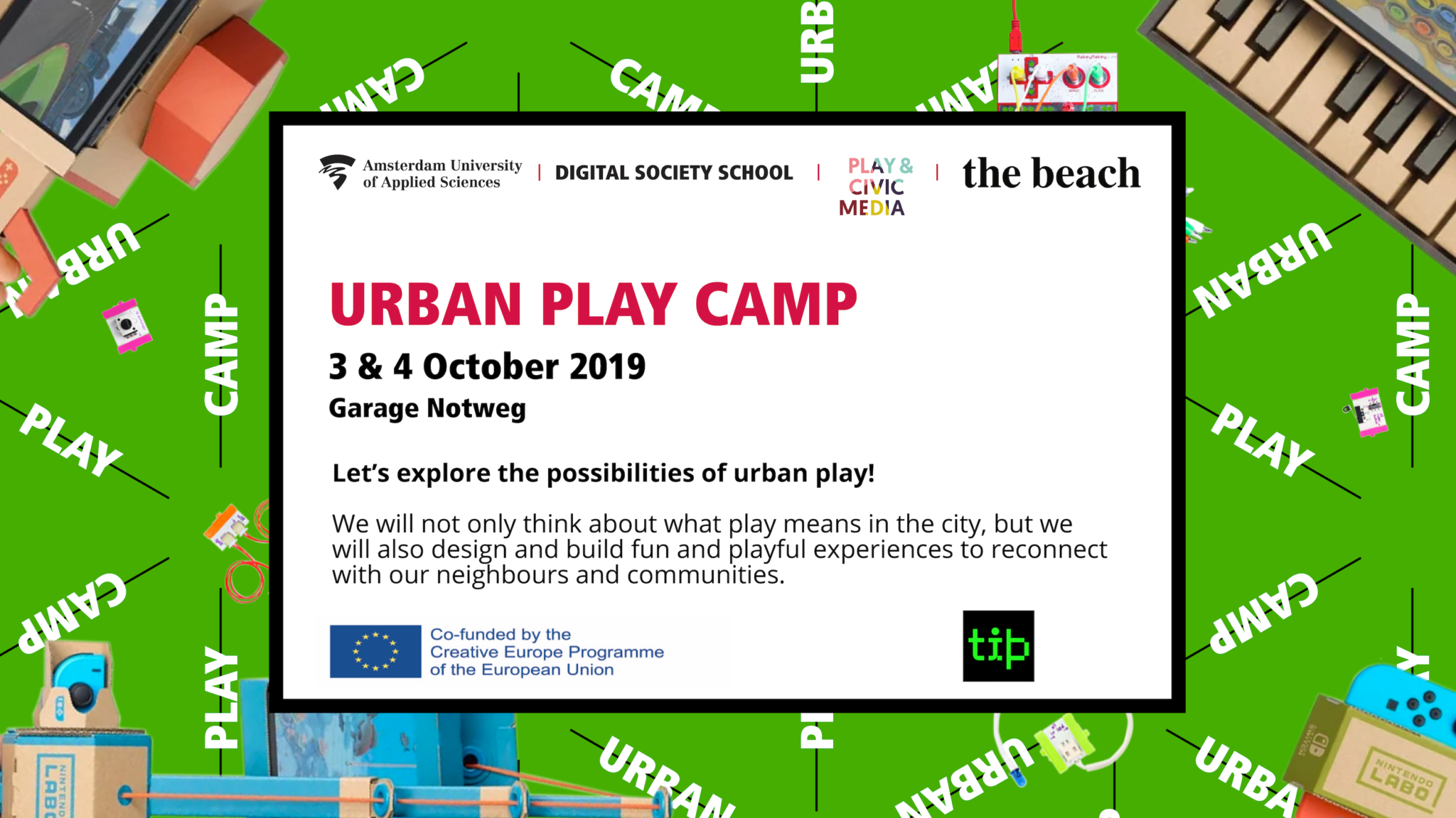 Urban Play Design Camp (2 days) - Digital Society School
